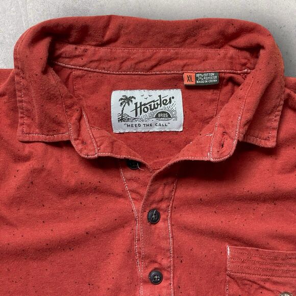 Howler Brothers | Shirts | Howler Bros Polo Shirt Men Xl Red Terracotta ...